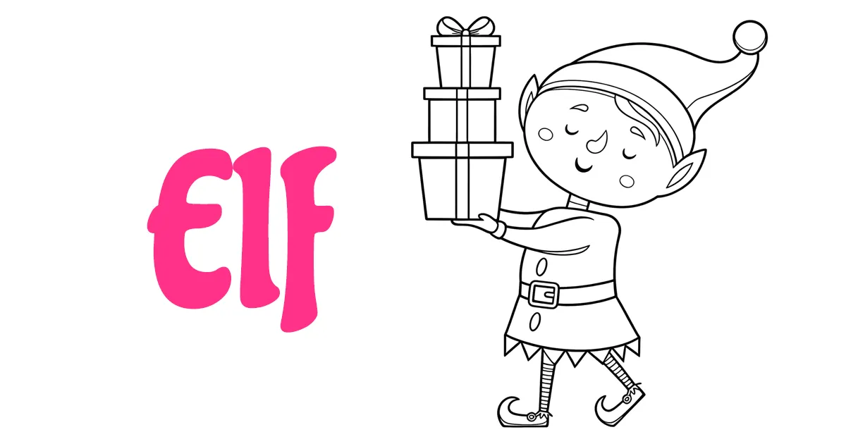 40 Free Elf Coloring Pages – Christmas Elves, Toys & Santa’s Workshop ...