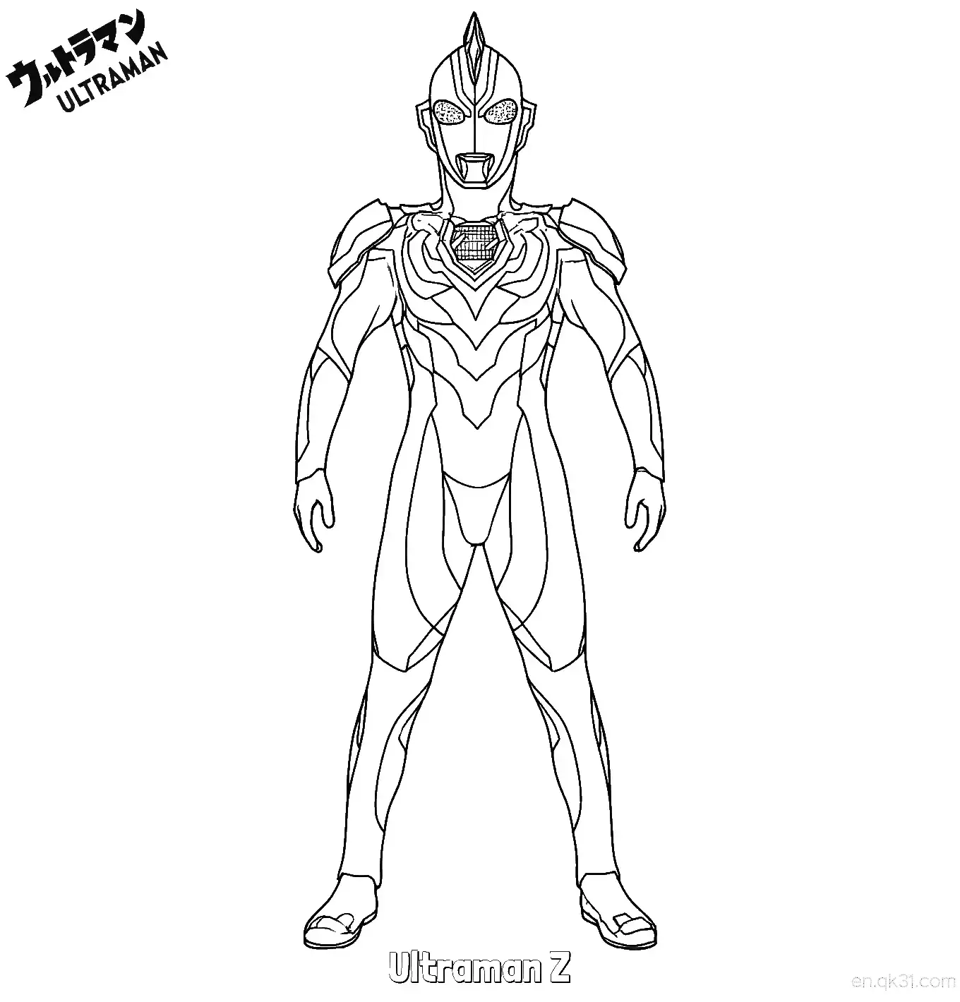 Ultraman Z,Ultraman|儿童、素描、简笔画、在线免费图片转素描、简笔画、涂鸦、涂颜色画画、着色画、拼音、字帖、可打印A4涂色图 ...