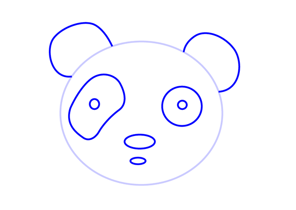 熊猫,学画画,Panda|儿童、素描、简笔画、在线免费图片转素描、简笔画、涂鸦、涂颜色画画、着色画、拼音、字帖、可打印A4涂色图 | 飞鸭工具