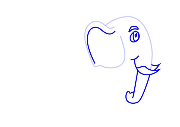 大象,学画卡通画,Elephant|儿童、素描、简笔画、在线免费图片转素描、简笔画、涂鸦、涂颜色画画、着色画、拼音、字帖、可打印A4涂色图 ...