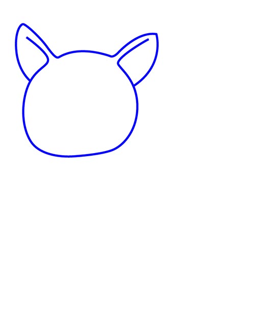 猫,学画卡通画,Cat|儿童、素描、简笔画、在线免费图片转素描、简笔画、涂鸦、涂颜色画画、着色画、拼音、字帖、可打印A4涂色图 | 飞鸭工具